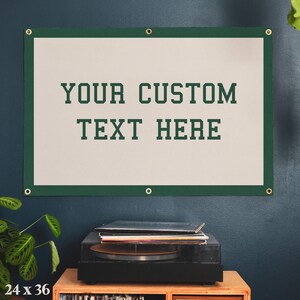 Custom Varsity Sign Felt Banner Personalized Vintage Sport Pennant Flag ...