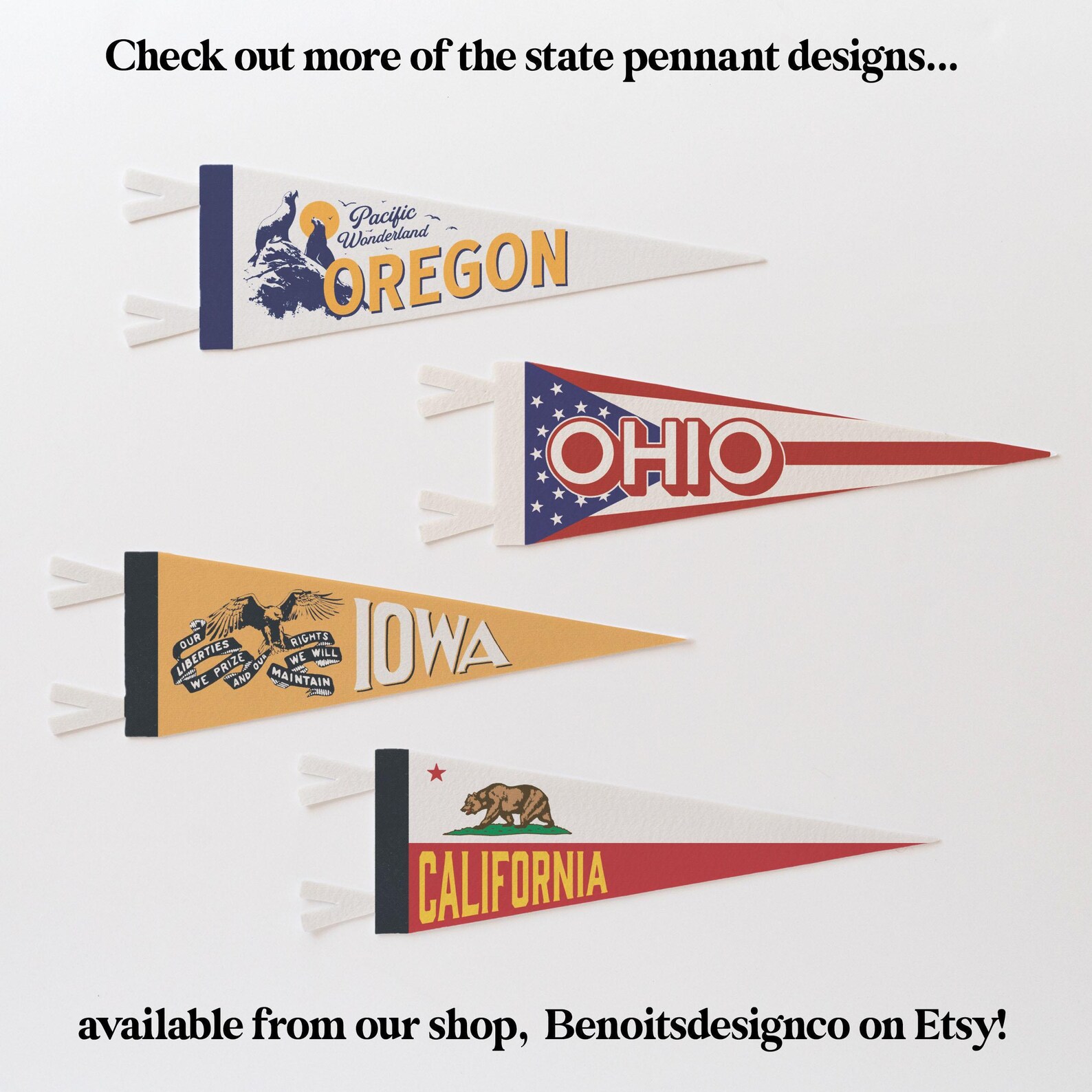 Utah Felt Pennant | This is the Place State Banner Poster. Vintage ...