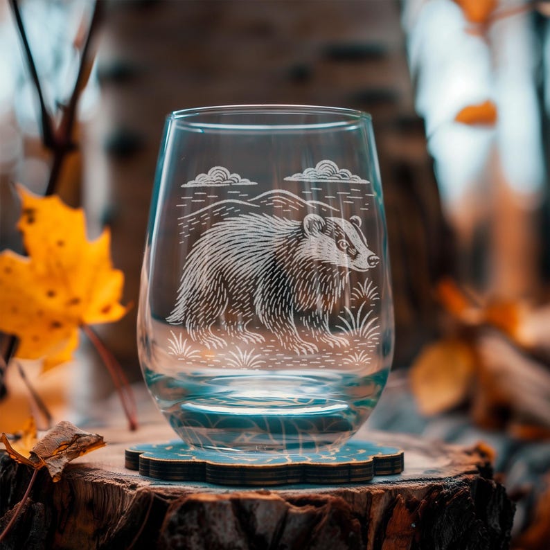 Badger Glasses | Etched Whiskey, Wine, Pint & Beer Can Glassware Gift ...