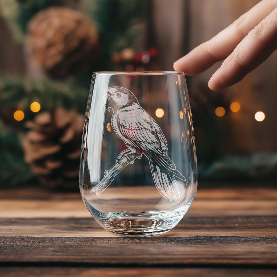 Parrot Glasses | Birding Personalized Whiskey, Wine & Beer Glassware ...