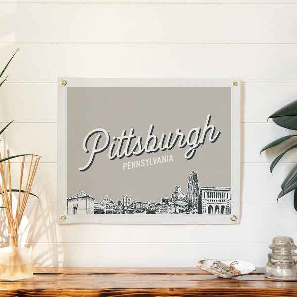 Pittsburgh Line Art Poster - Etsy