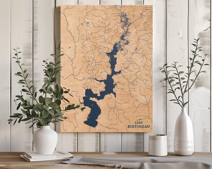 Cotile Lake, Louisiana 3D Wood Map | Custom Nautical Map, Cabin Decor ...