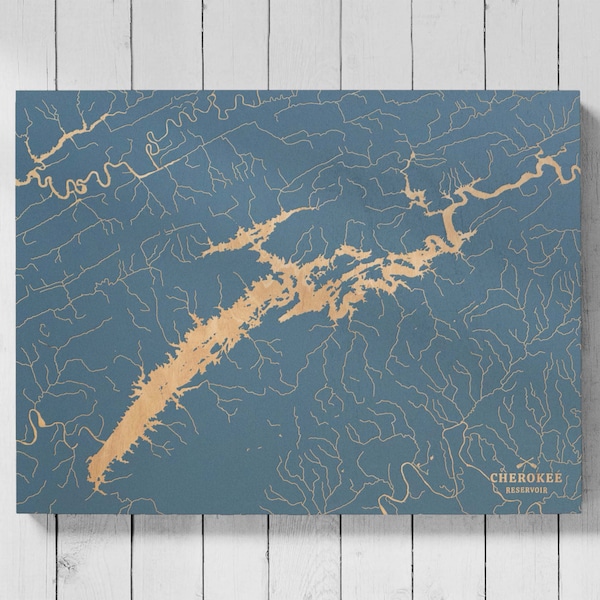Maps of cherokee lake tennessee - Etsy.de