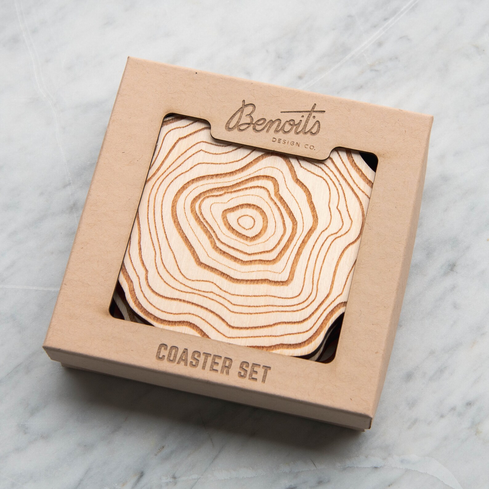 Cross Cut Coasters Tree Round Home Decor Wood Coaster USA | Etsy