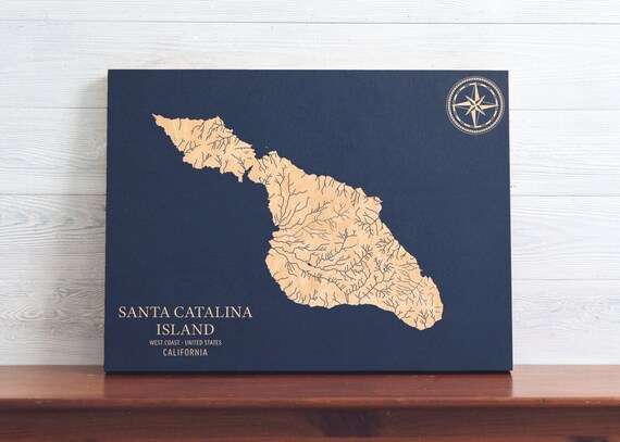 Mapa De Playas De La Isla Catalina Esta Es La Isla Santa Catalina En