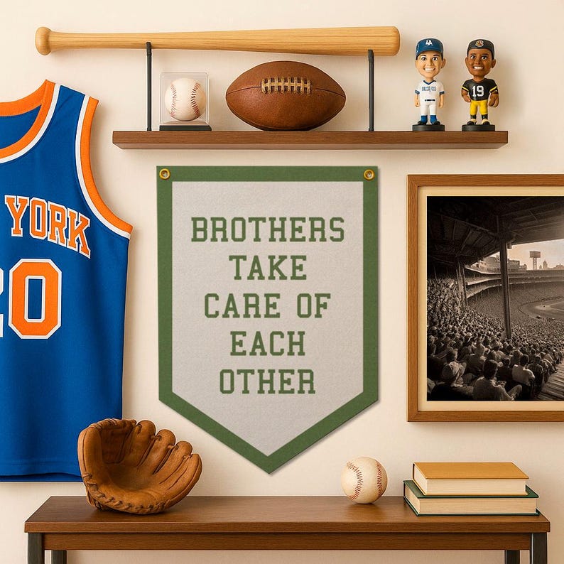 Custom Varsity Sign Felt Camp Flag | Personalized Vintage Sport Pennant ...