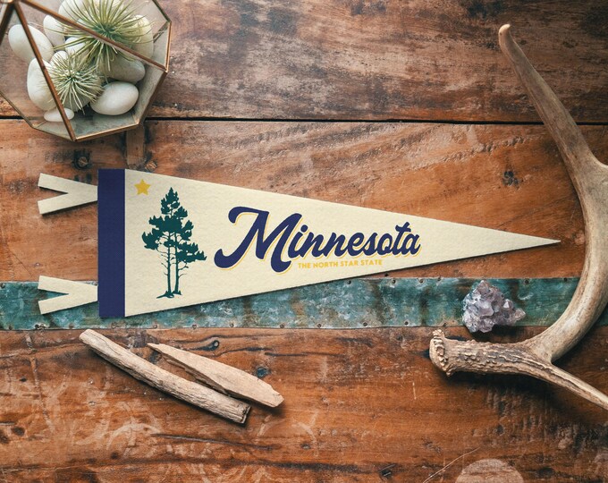 Minnesota Wall Pennant - Etsy