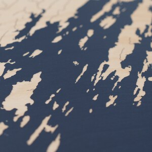 Fishers Island, New York Map | Engraved Wood Coastal Chart Wall Art ...