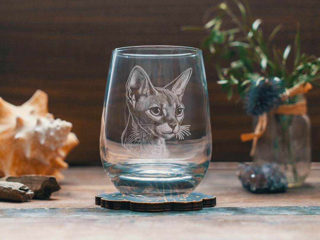 Abyssinian Custom Cat Glasses | Your Cat's Name Personalized Engraved ...