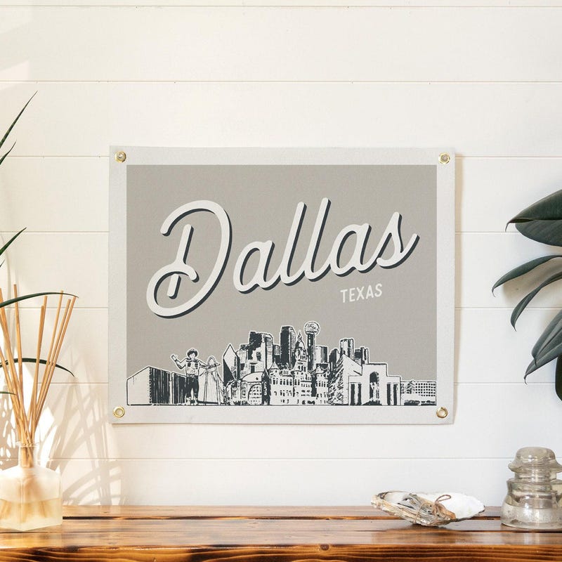 Dallas Banner - Etsy
