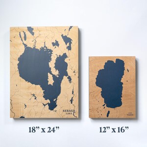 Lake Texoma Texas | Custom Lake Map Home Decor, Personalized Lake House ...