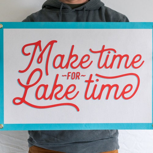 Log Out Felt Poster Banner Camping Wall Art Gift. Humorous - Etsy