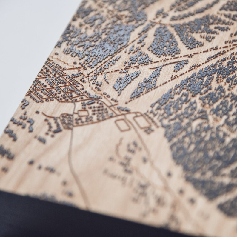 Telluride Colorado Ski Trail Map Engraved Wood Wall Art - Etsy