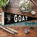 The G.O.A.T Greatest of All Time Felt Pennant | Vintage Sports Banner ...