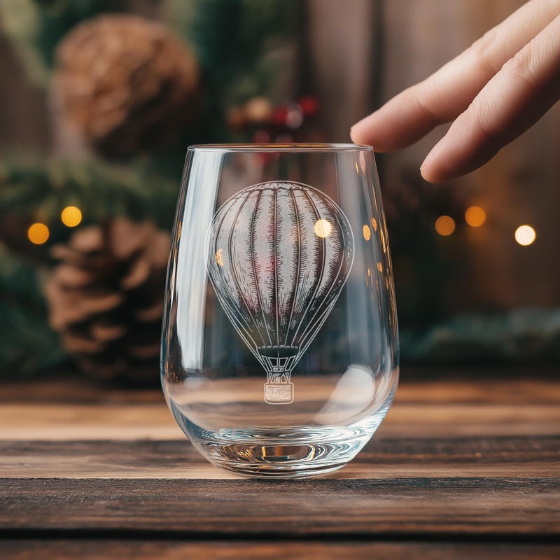 Balloon Wine Glass - Etsy