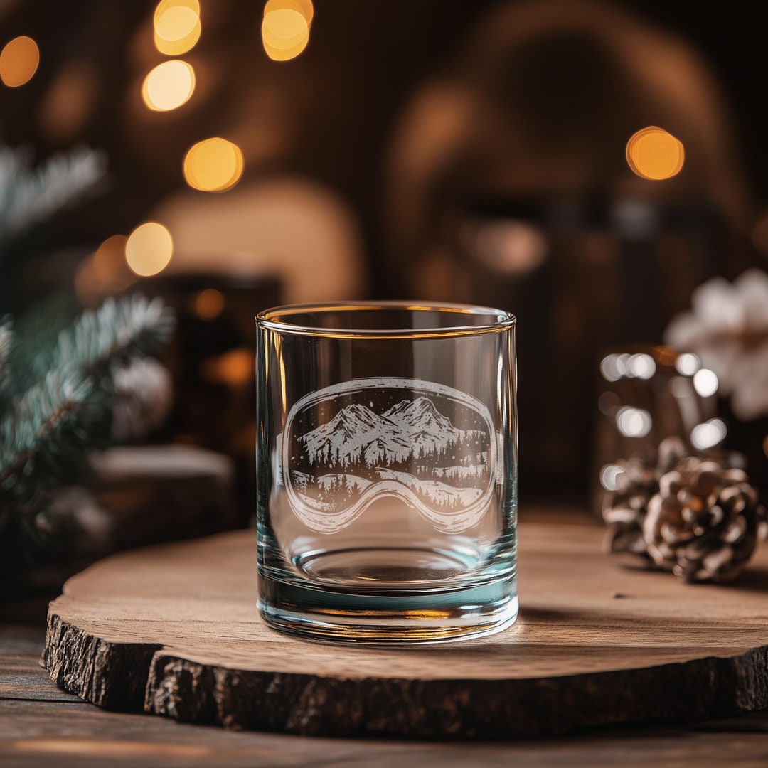 Ski Goggles Glasses | Skier Snowboarder Whiskey, Wine & Beer Glassware ...