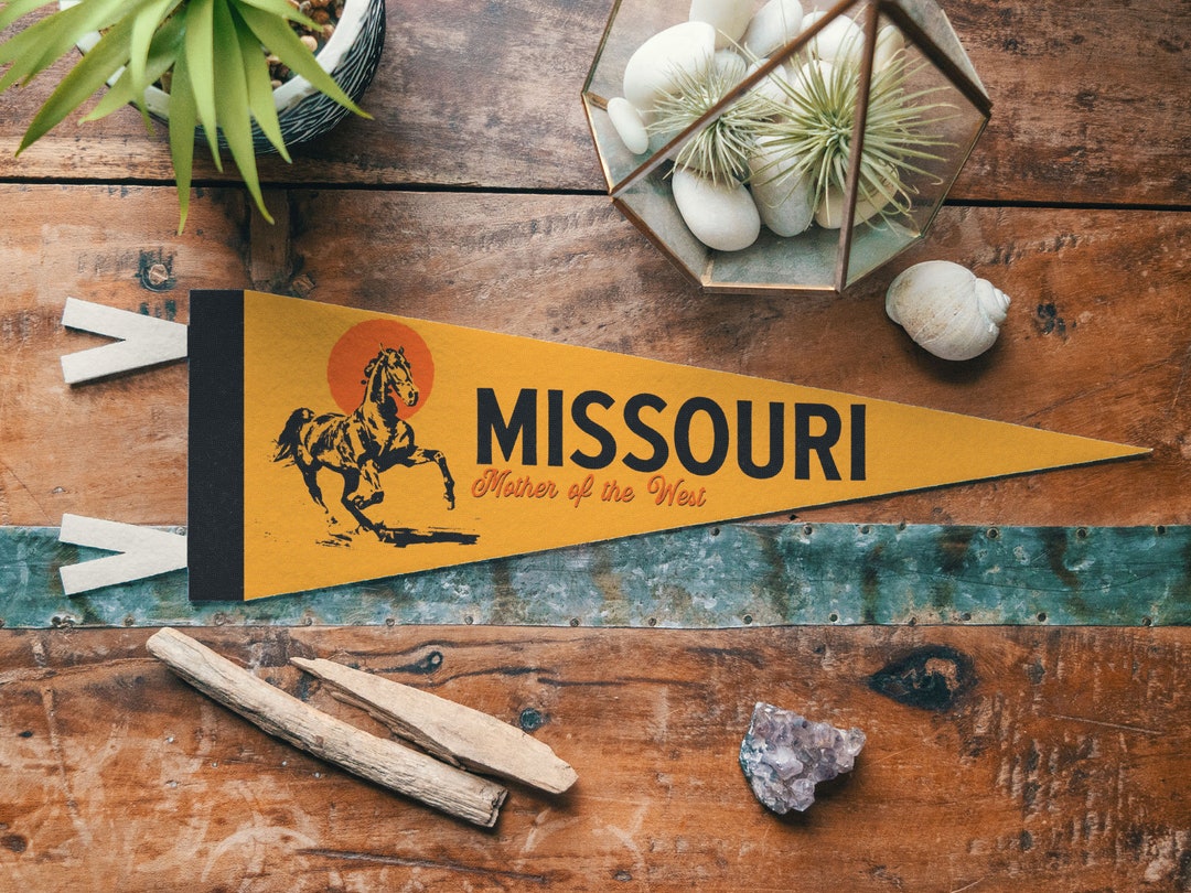 Missouri State Felt Pennant Midwestern State Pride Banner Wall Art ...