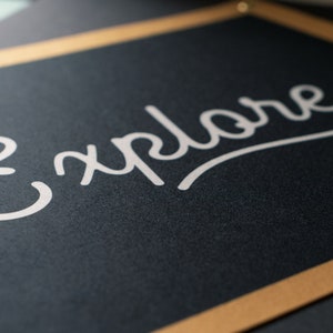 Explore Felt Poster Banner | Inspirational Hiker Outdoor Enthusiast ...