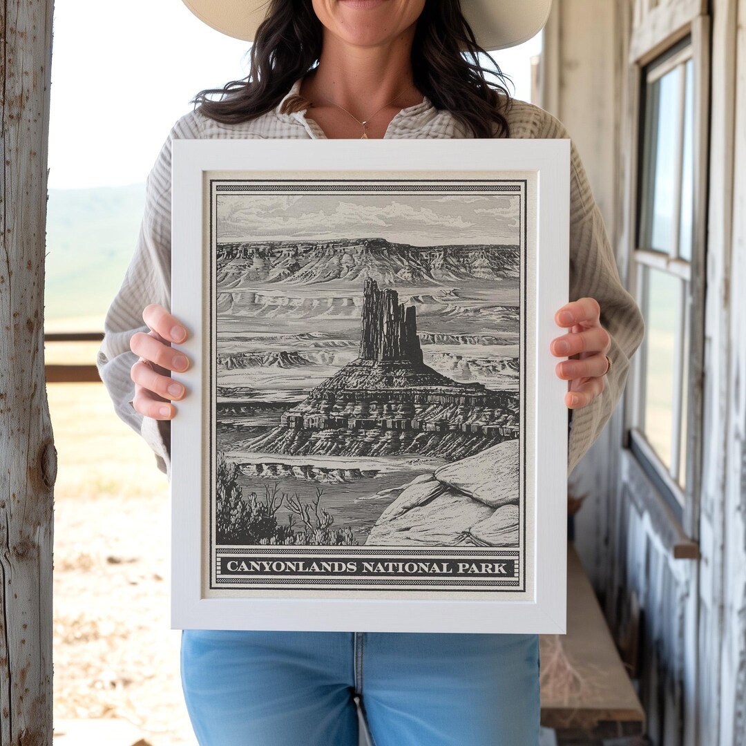 Canyonlands National Park Utah Print | Needles Rocks Island in the Sky ...