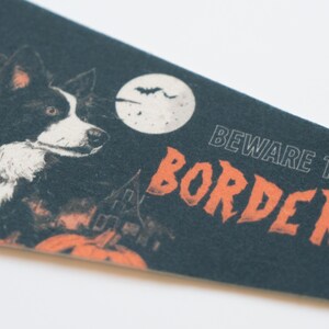 Beware the Border Crawly Felt Pennant | Retro Spooky Banner, Vintage ...
