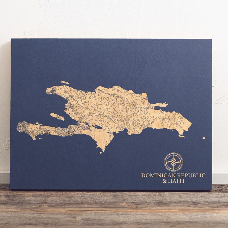 Haiti Map - Etsy