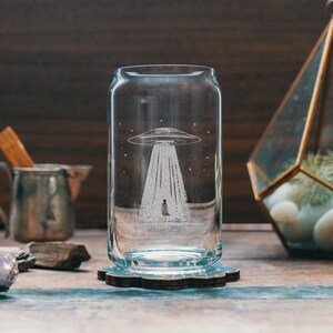 UFO Alien Glasses Extraterrestrial Themed Personalized Whiskey, Wine ...