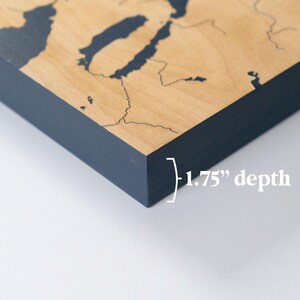 Oologah Lake Oklahoma | Custom Lake Map Home Decor, Personalized Lake ...