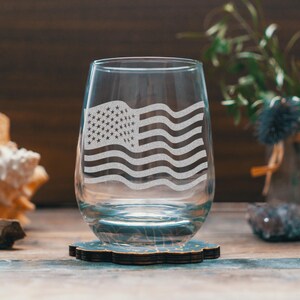 American Flag Glasses | United States of American Themed Whiskey, Wine ...