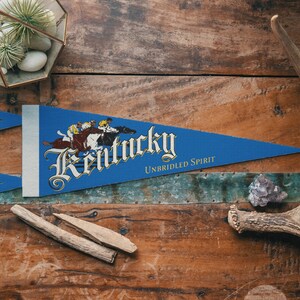 Kentucky Felt Pennant Vintage Handcrafted Bluegrass Home Decor ...