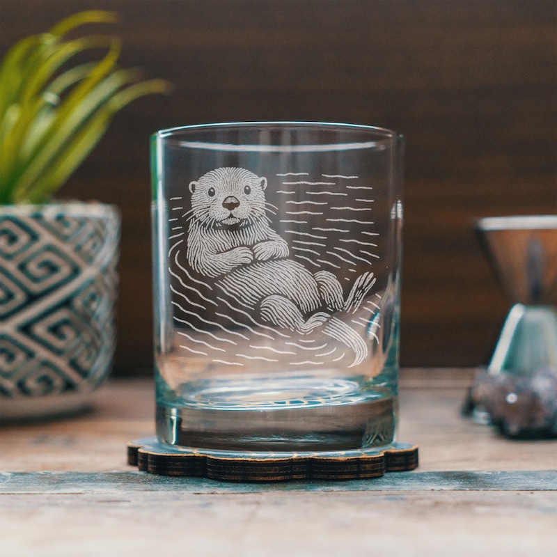 Otter Glass - Etsy UK