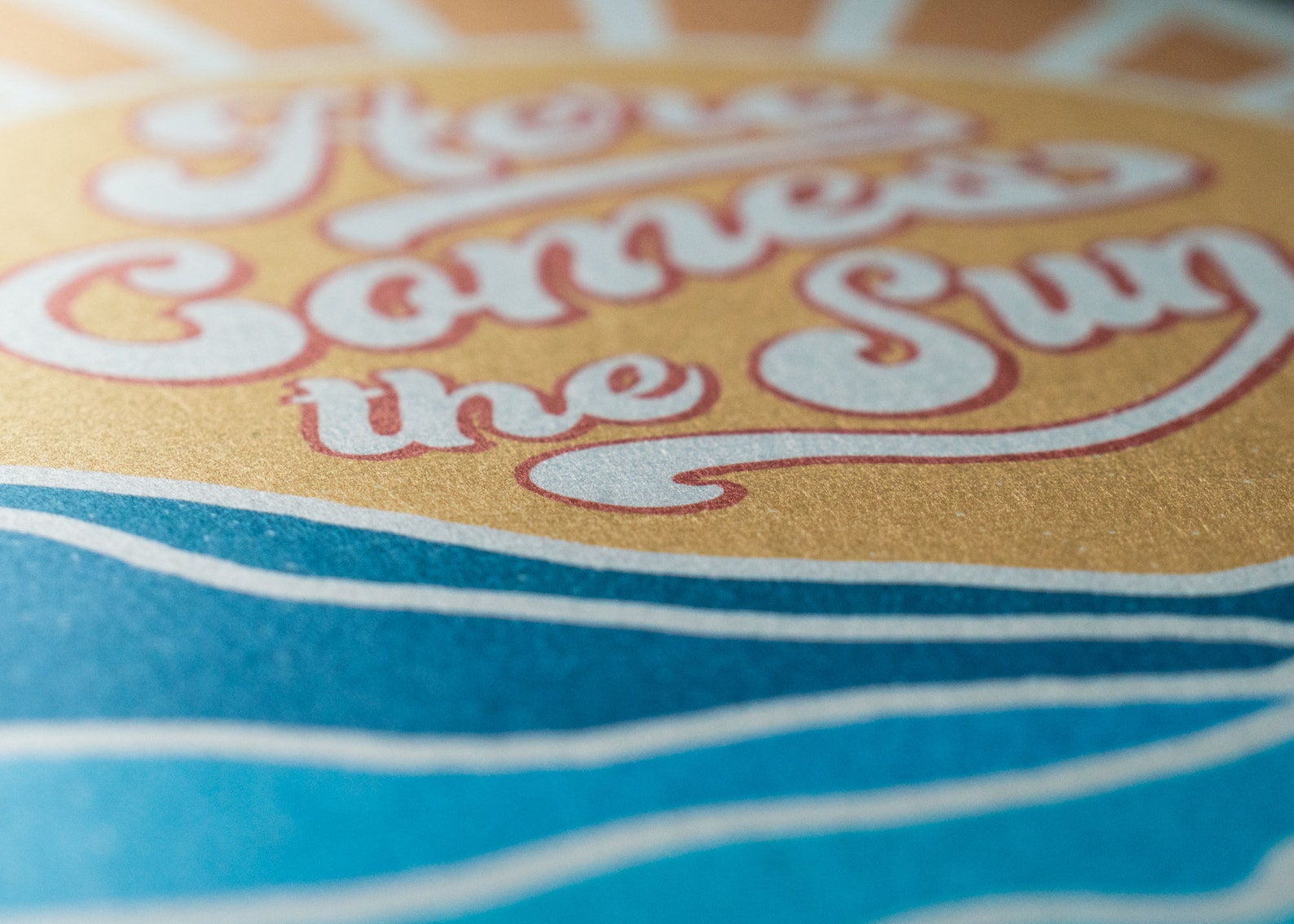 Here Comes the Sun Felt Poster Banner the Beatles Inspired Wall Art ...