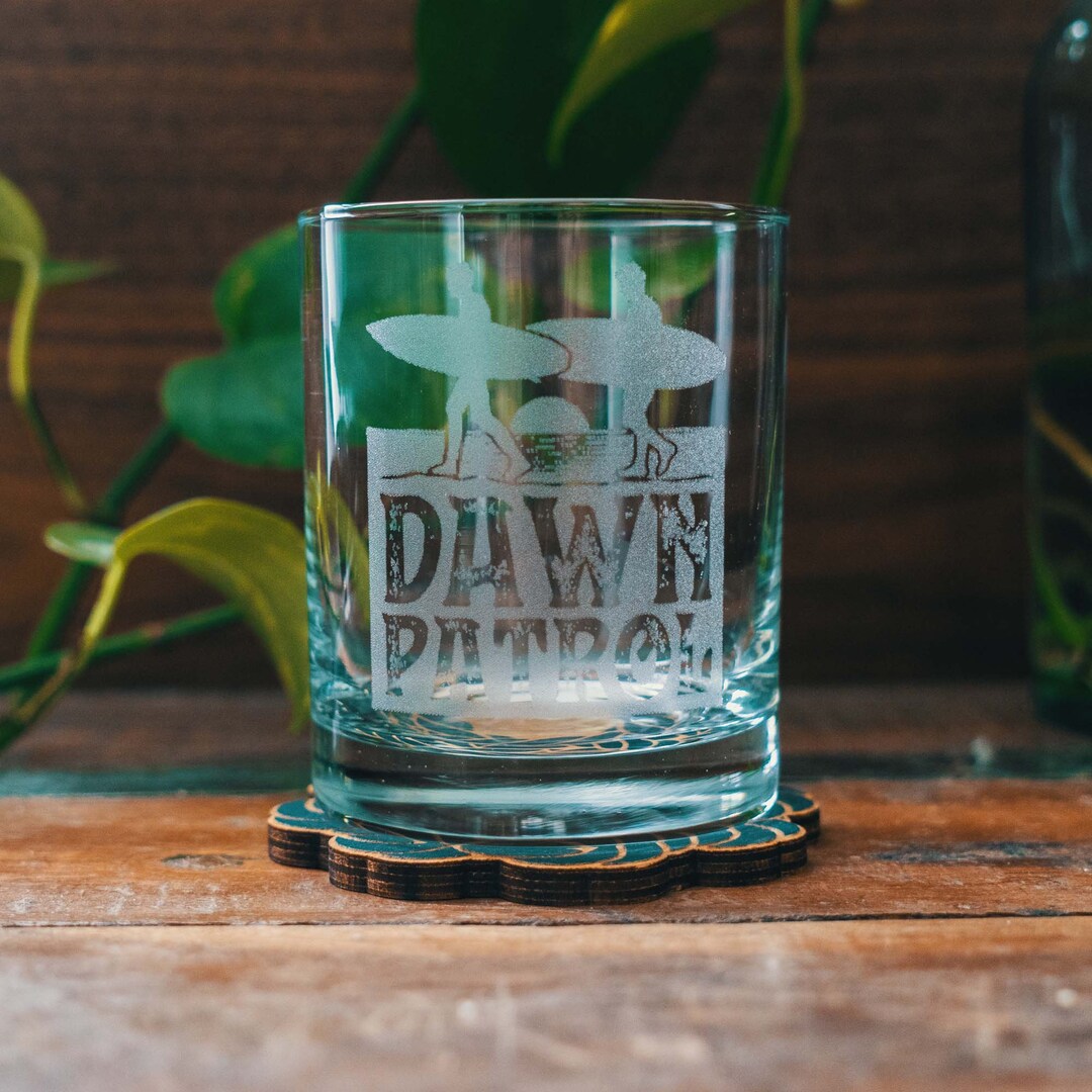 Dawn Patrol Glasses Personalized Beer, Cocktail, Whiskey, Wine ...