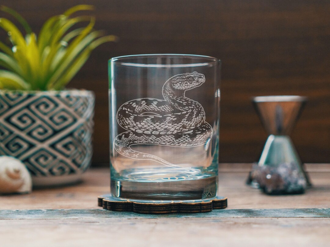 Rattlesnake Glasses | Personalized Engraved Glassware for Beer, Whiskey ...