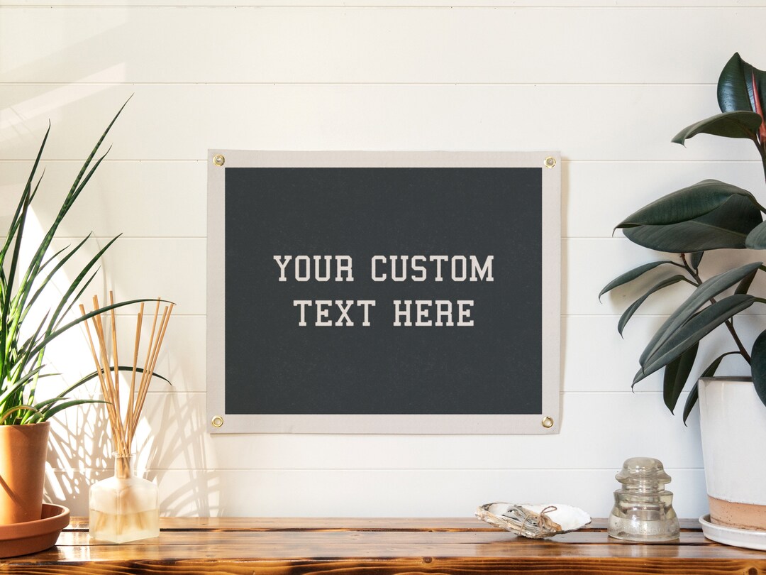Custom Varsity Sign Felt Banner | Personalized Vintage Sport Pennant ...
