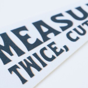 Measure Twice Cut Once Felt Pennant Funny Shop Banner Poster. Vintage ...