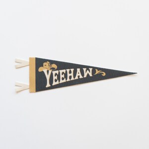 Yeehaw Felt Pennant Vintage Wild West Cowboy Banner, Inspirational Kids ...