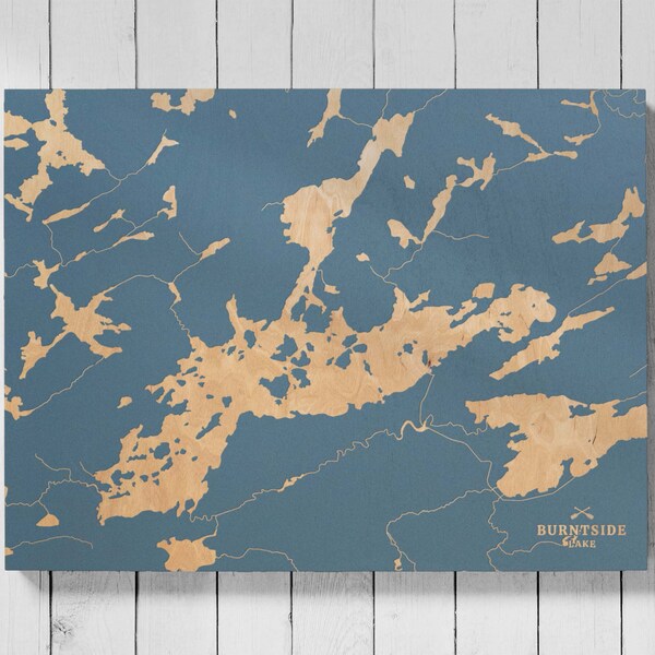 Burntside Lake Map - Etsy