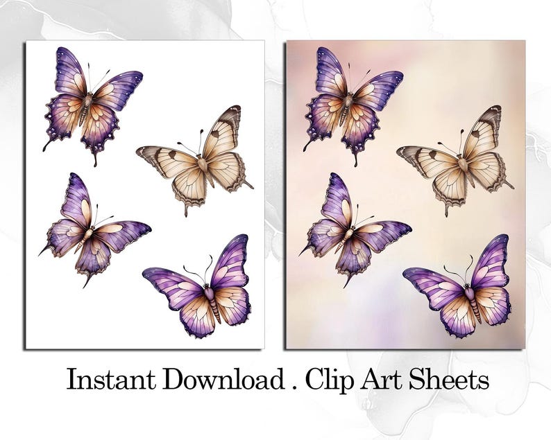 Watercolor Floral Printable Stationery. Digital Download (US Letter and ...