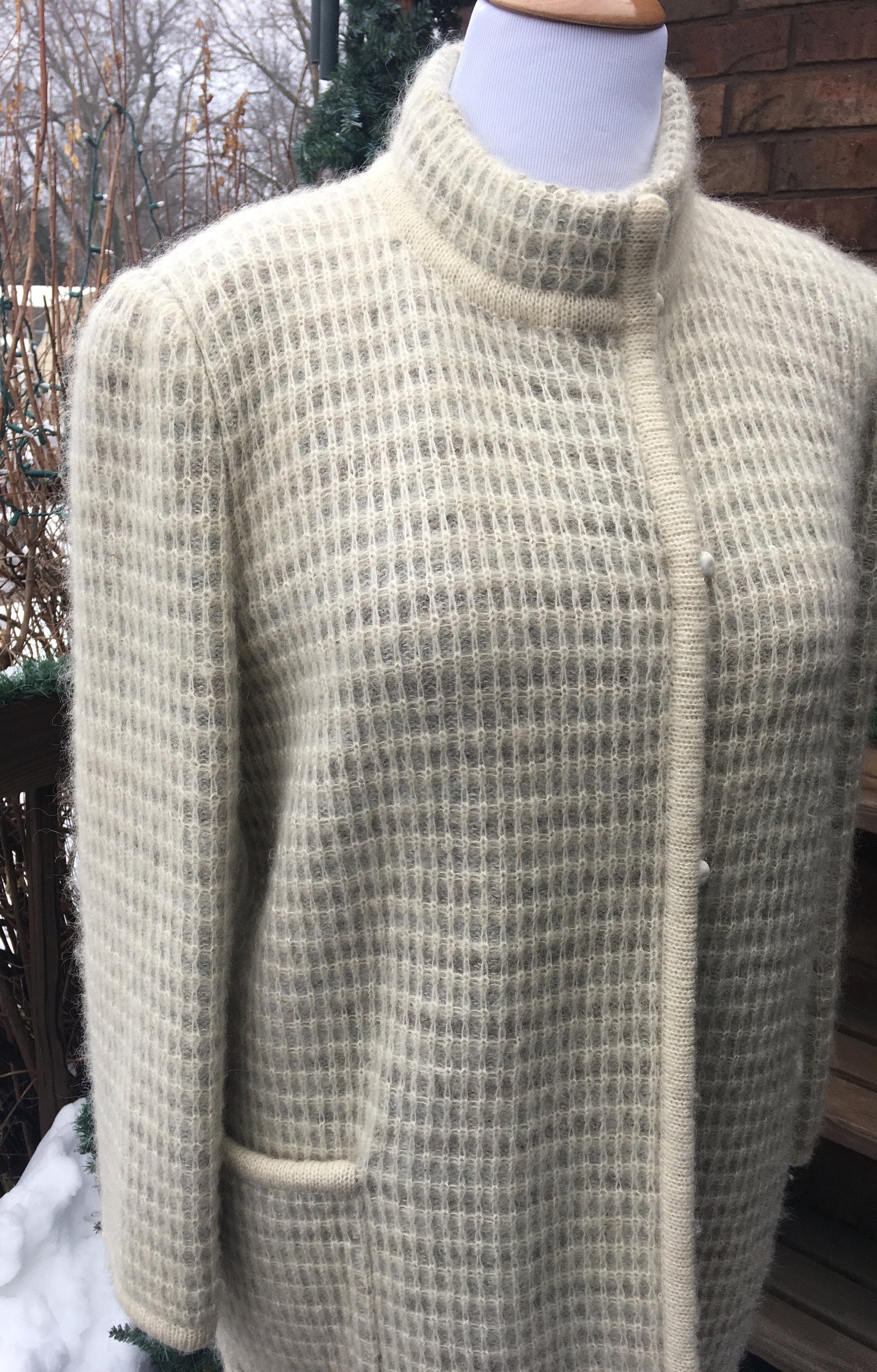 I.B. Diffusion Mohair/wool Sweater Jacket Size L | Etsy