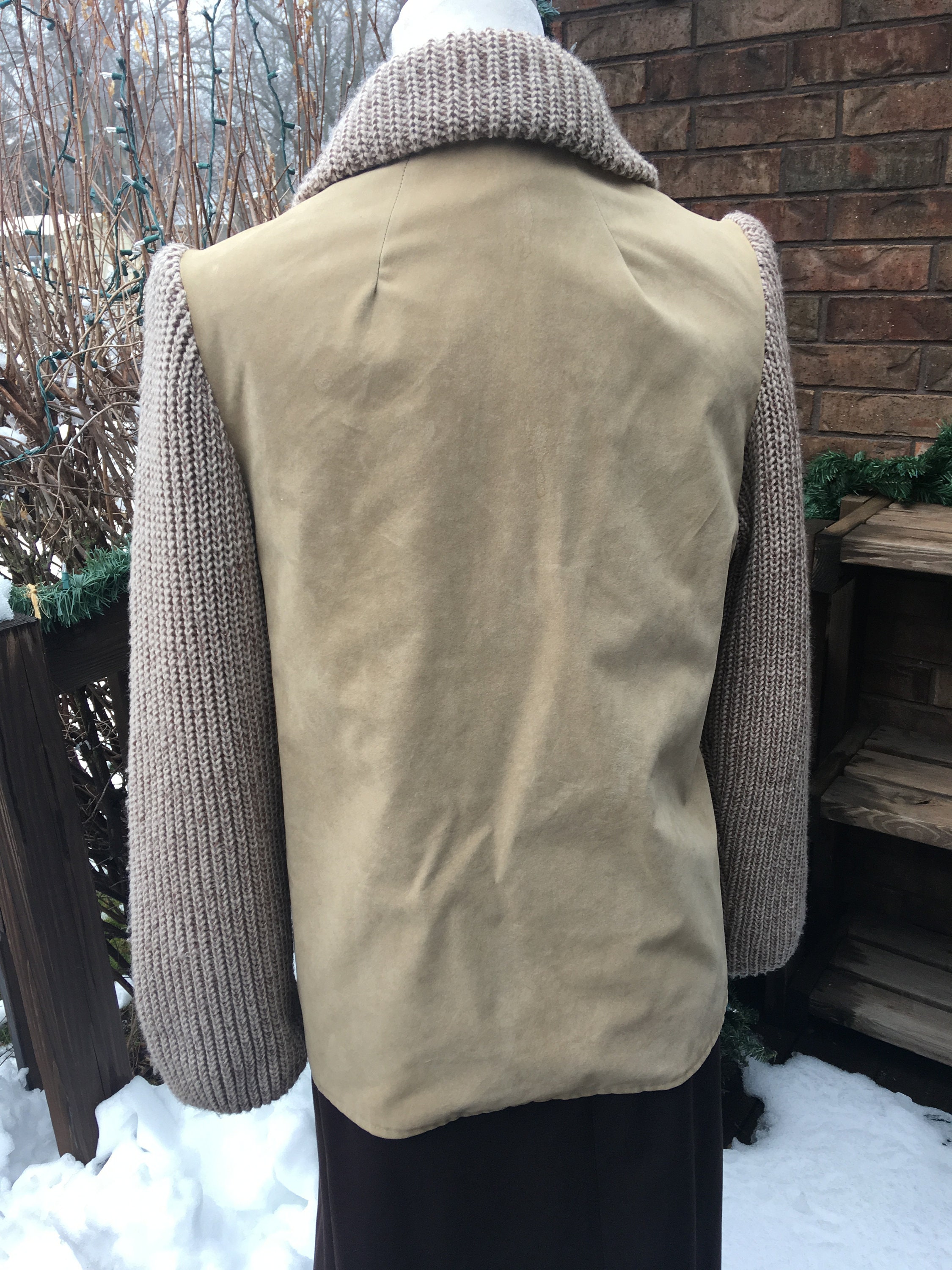 Vintage Ladies Suede Sweater Jacket Size 10 - Etsy