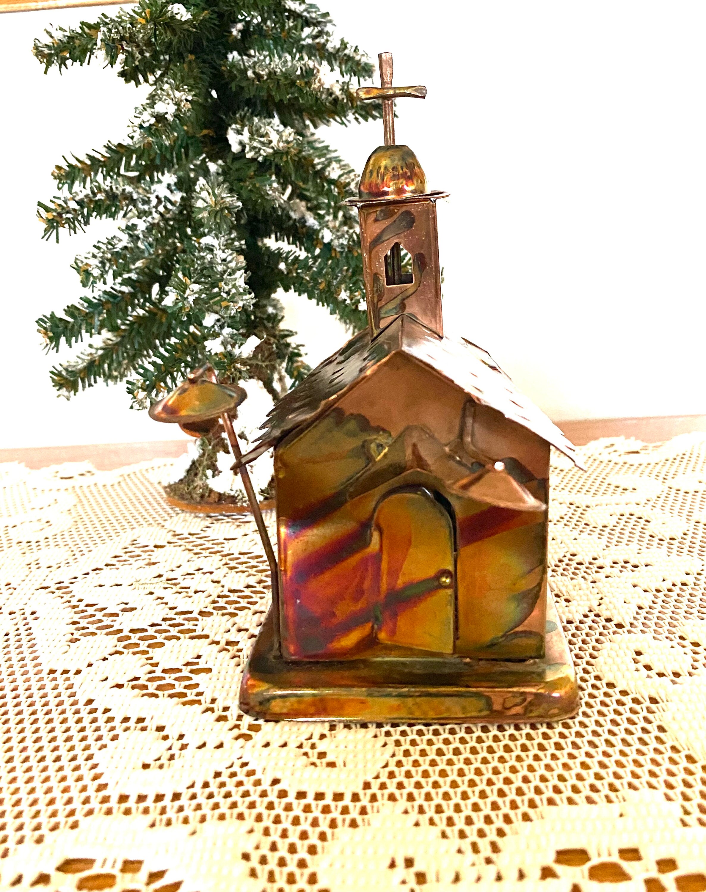 Vintage Metal Church Collectable Music Box amazing - Etsy