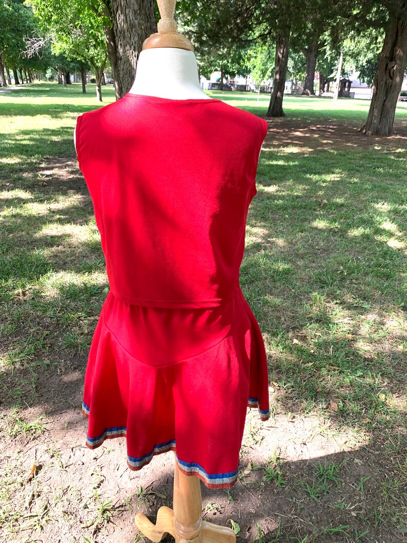 Vintage USA Cheerleader/baton Twirler Costume Girl's Size | Etsy