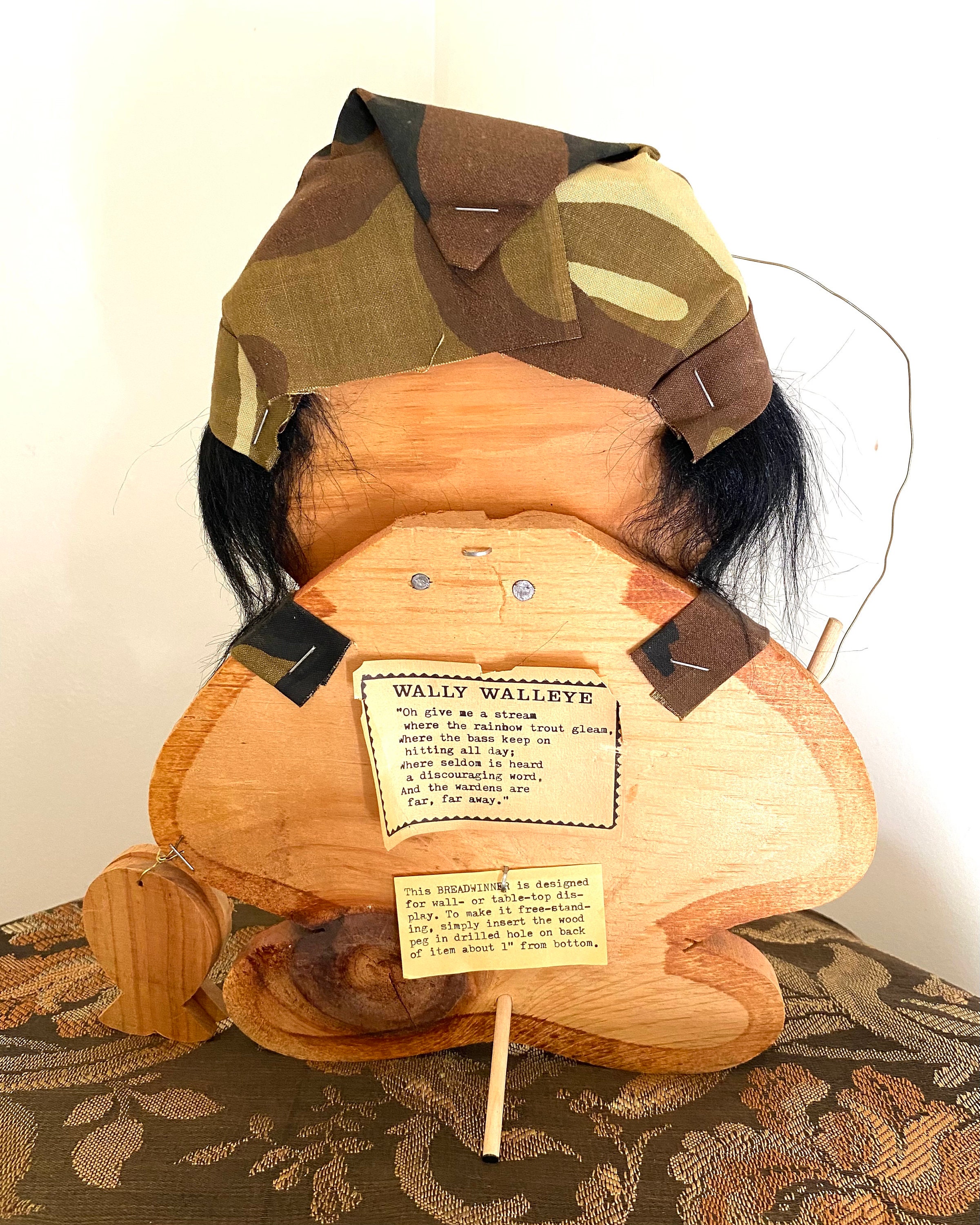 Wally Walleye Wall or Table Top Display Handmade - Etsy