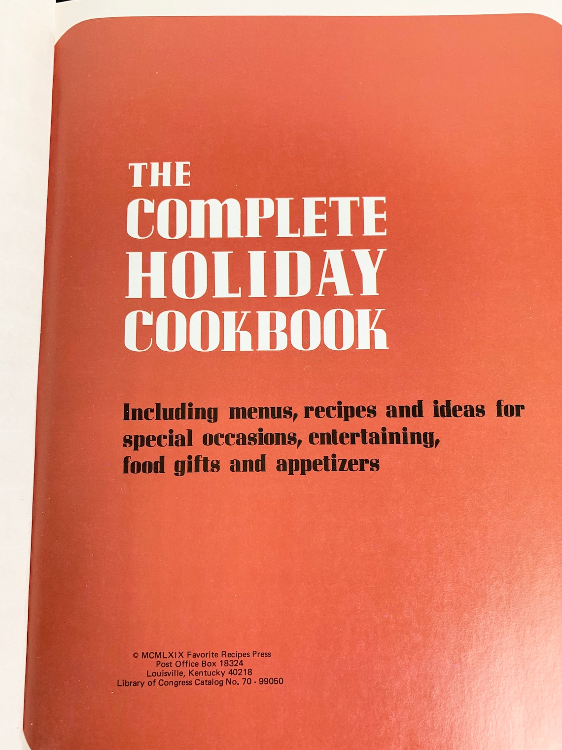 Holiday Cookbook Recipes and Menus for Special Occasions - Etsy