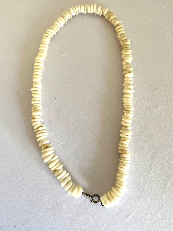 Authentic 16" Puka Shell Necklace, 1970 - Gem