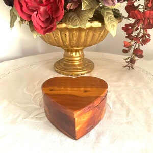 Vintage Heart Shaped Cedar Box, 1950s - Etsy