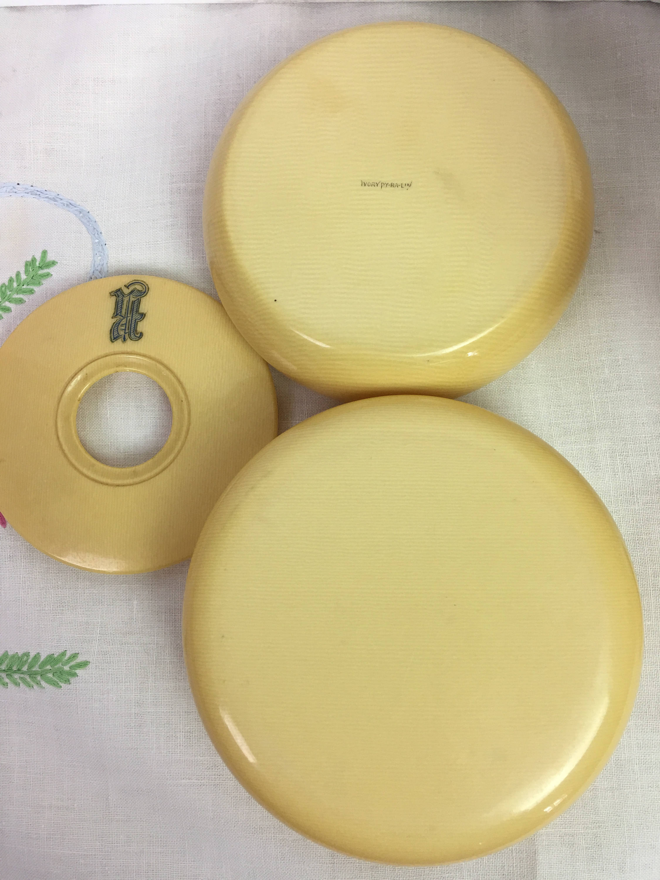 Vintage Art Deco Ivory Pyralin Celluloid Vanity Set 1920s | Etsy