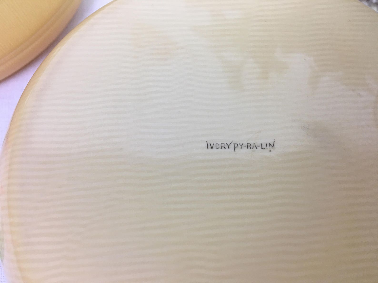 Vintage Art Deco Ivory Pyralin Celluloid Vanity Set, 1920s - Etsy