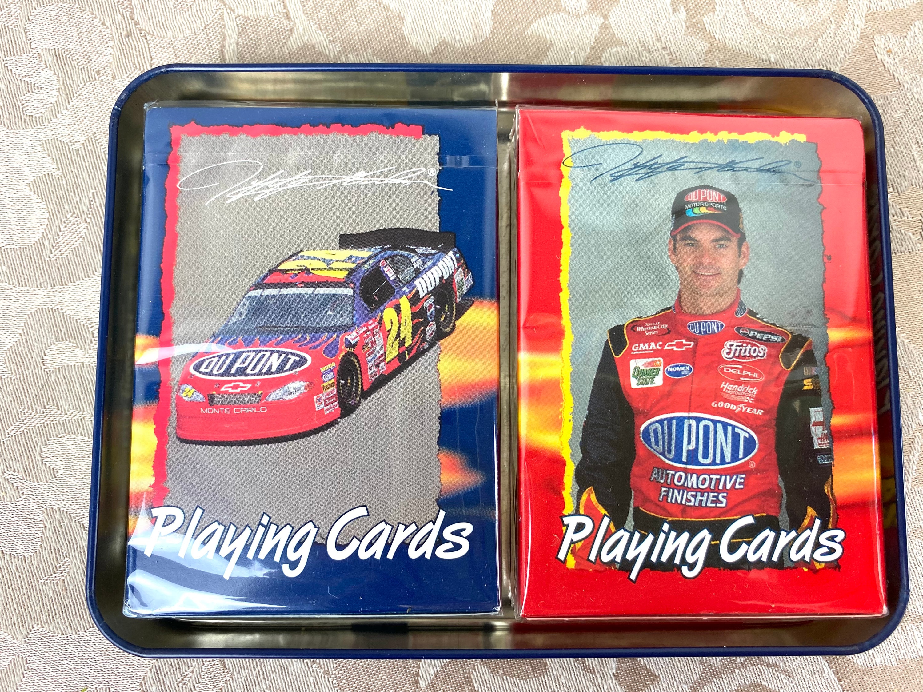 Jeff Gordon Decks of Playing Cards in Collector's Tin New | Etsy