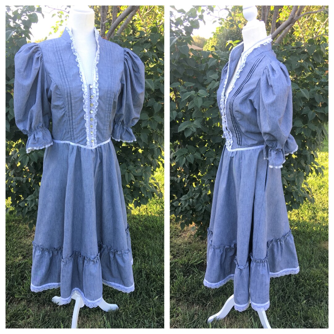Vintage Prairie Style Dress/costume, Size M - Etsy
